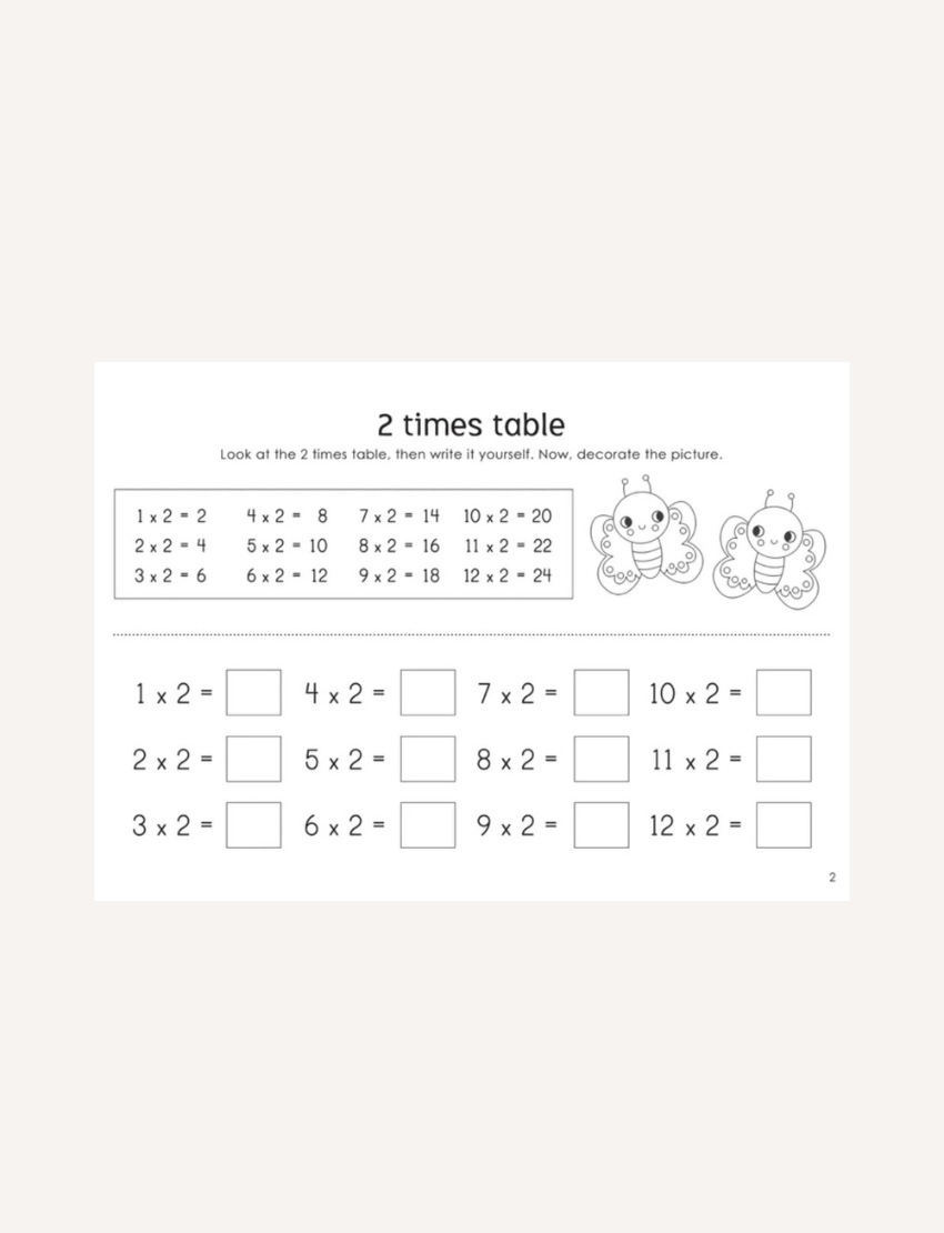 Little Genius Vol. 2 - Times Tables Mega Activity Pad